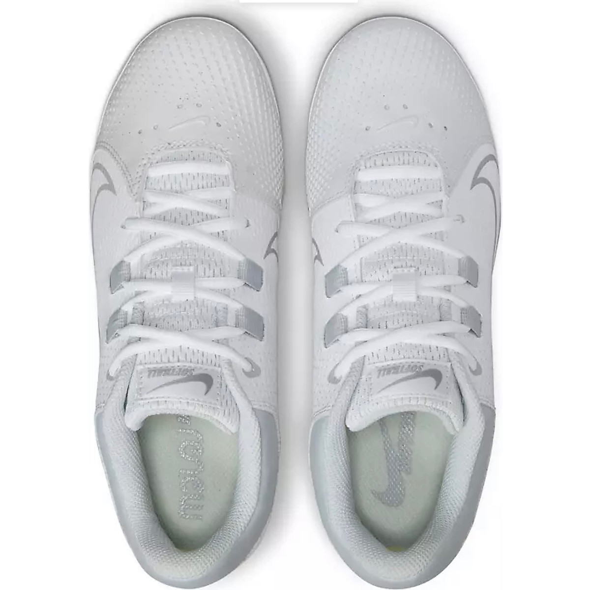 Nike Hyperdiamond 4 Pro Women's Softball Cleat SZ 8 White/Grey