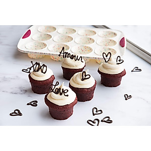 Trudeau - 5118553 Trudeau Structured Silicone Muffin Pan, 12 Cup, Confetti/Fuschia