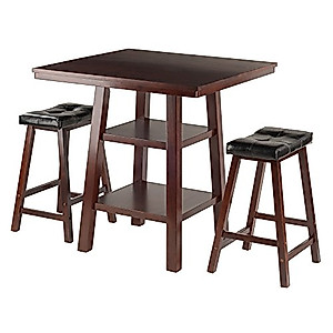Winsome Orlando Dining, Cushion Seats, Walnut