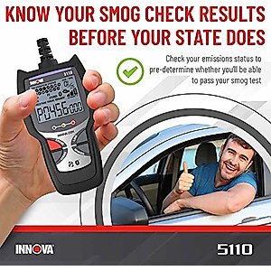 INNOVA 5110 - Newest 2022 OBD2 Scanner with ABS, Free Updates, Real Customer Service from Trusted USA Company, Smog Check & Check Engine Light Reset, Get Verified Repairs & Parts on iPhone or Android