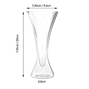 Unique Martini Glasses Set of 2, Fancy Stemless Clear Double Wall Insulated Cocktail Glass, Personalized Fun Gift for Martini Lovers