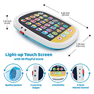 BEST LEARNING Touch & Learn Tablet - Educational Toy for Toddlers Ages 2-5 | Learn Alphabet, Shapes, Words, Music & Quiz Games for Kids 2, 3, 4, 5 Years Old