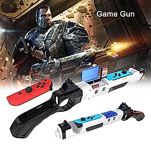 BRHE Switch Shooting Game Gun Controller for Nintendo Switch/OLED Hunting Games：Splatoon3/2,Wolfenstein 2,Juarez,Sniper Elite 3,Big Buck Hunter,Resident Evil（1 Pack