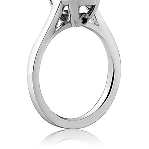 Gem Stone King 925 Sterling Silver Red Garnet and Black Diamond Solitaire Ring For Women (3.63 Cttw, Oval 11X9MM, Gemstone Birthstone, Available in size 5, 6, 7, 8, 9)