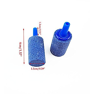 yueton Pack of 10 Cylinder Aquarium Bubble Air Stone Fish Tank Aerator