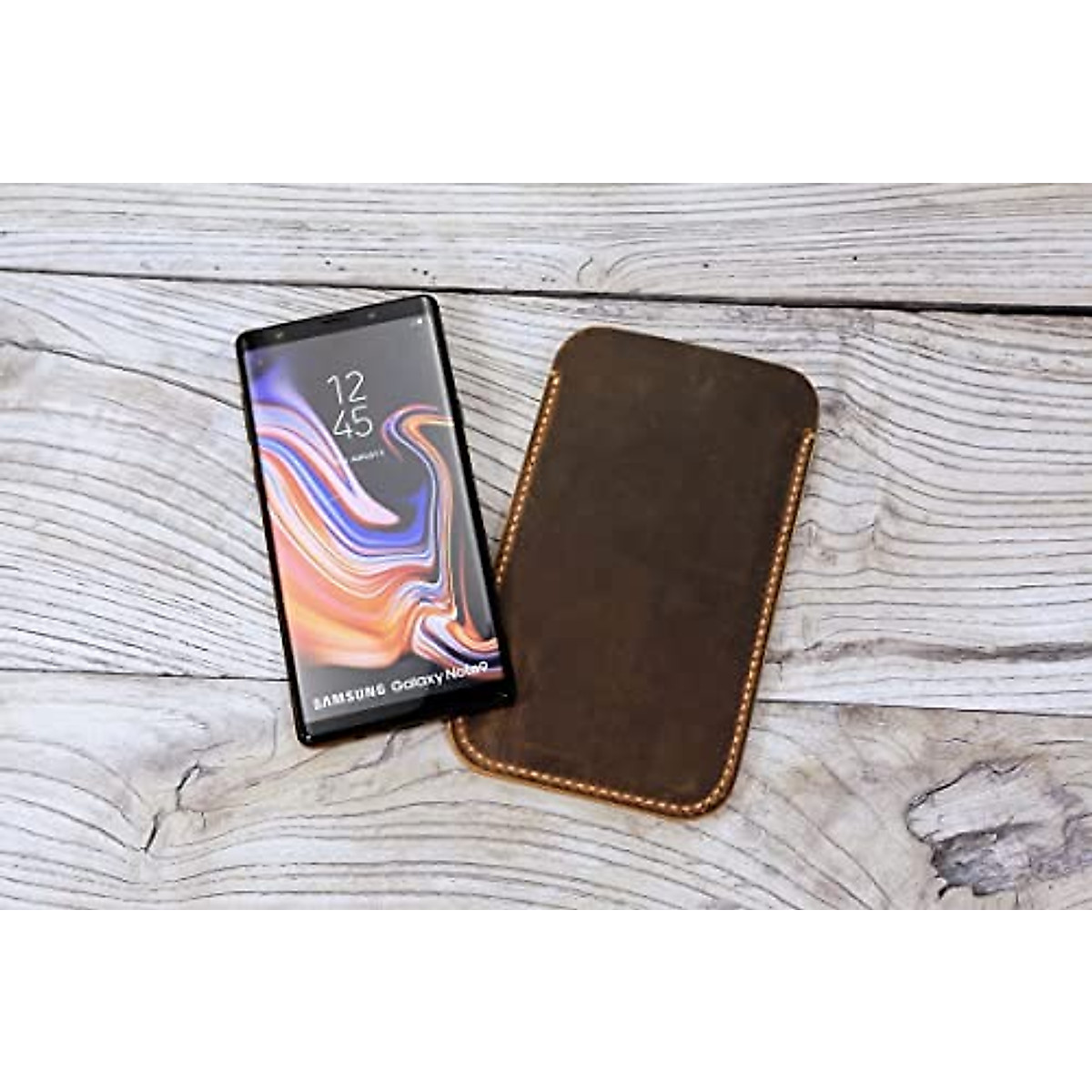 Personalized Leather phone case sleeve pouch for Samsung Galaxy phone S22 S21 S20 ultra plus, Note 20 10 X03-SG005S (S21 Ultra)