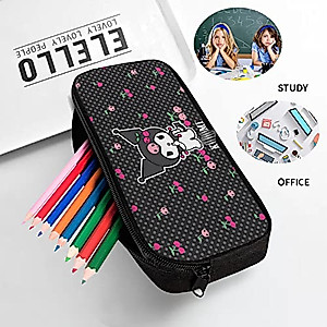 Ksspovkr Cartoon School Backpack Set with Lunch Box Student Lightweight Durable Duffel Bags Portable Travel Packages for kids Girls,cherry