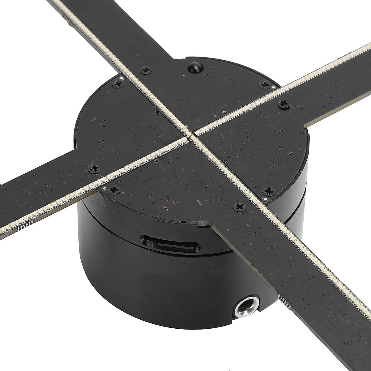 Bindpo 3D Hologram Fan, 65CM 3D Hologram Fan Advertising Holographic Projector Naked Eye 3D Rotating Electric Fan Advertising Projecto, for Shop, Mall, Party Advertising Display(US)