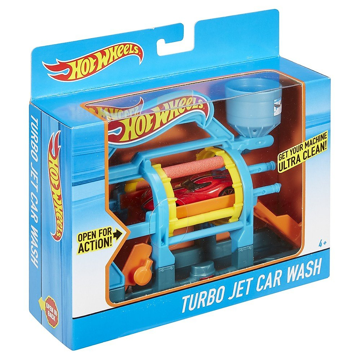 Hot Wheels Turbo Jet Car Wash Playset Vehicle