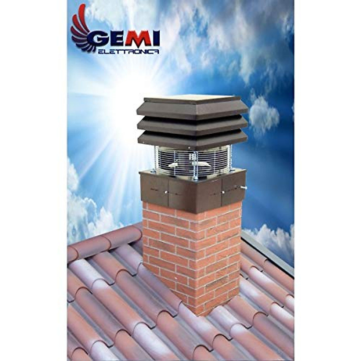 Chimney Fan Fireplace Exhaust Fan Flue Fan Chimney Draft Inducer Chimney Exhaust Fan For Fireplace Professional Model 110 V Barbecue BBQ Gemi Elettronica