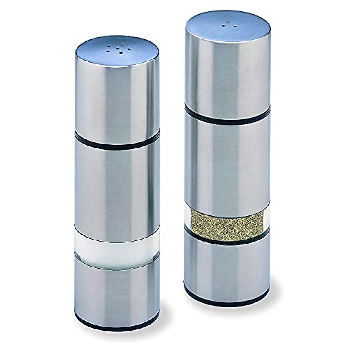 Olde Thompson Since 1944 Euro-Chrome Plated Salt & Pepper Shaker Set, 4.5"