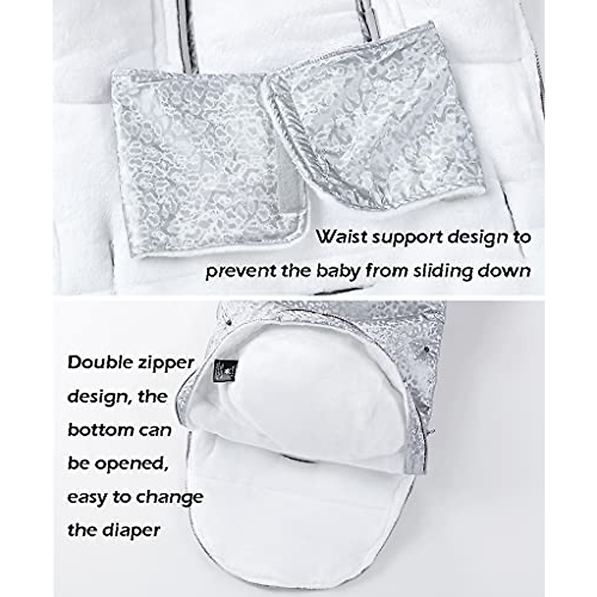 Pram Footmuff,Stroller Padded Footmuff Cover Cosy Toes,Baby Winter Foot Cover,Warmth,Windproof, Waterproof, Cold Resistant, Washable (Sea Blue)