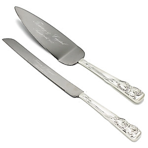Personalized Engraved Cake Server Set - Engraving on Both