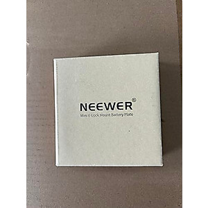 NEEWER Mini V Mount Battery Plate for BP-V47 BP-V95 BP-150WS BP-190WS, with 1/4" Threads and Quick Release Button Compatible with SmallRig Cage Rig 15mm Rod Clamps Compatible with Tilta, PS001