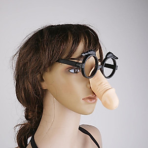 Colcolo 6X Toys Male Penis Nose with Eye Glasses Hen Party Supply