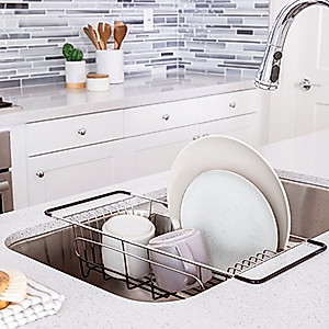 Better Houseware 1484.8 Over Sink Dish Drainer, 19.25 x 8.25 x 4.5, Stainless Steel