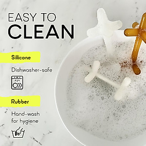 Silicone Baby Teething Toys - Baby teether for Infants, Toddlers, Newborns, CPSIA Certified, FDA Formulated Material