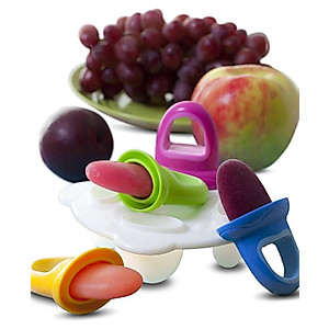 Nuby Garden Fresh Fruitsicle Frozen Pop Tray, Pack of 2