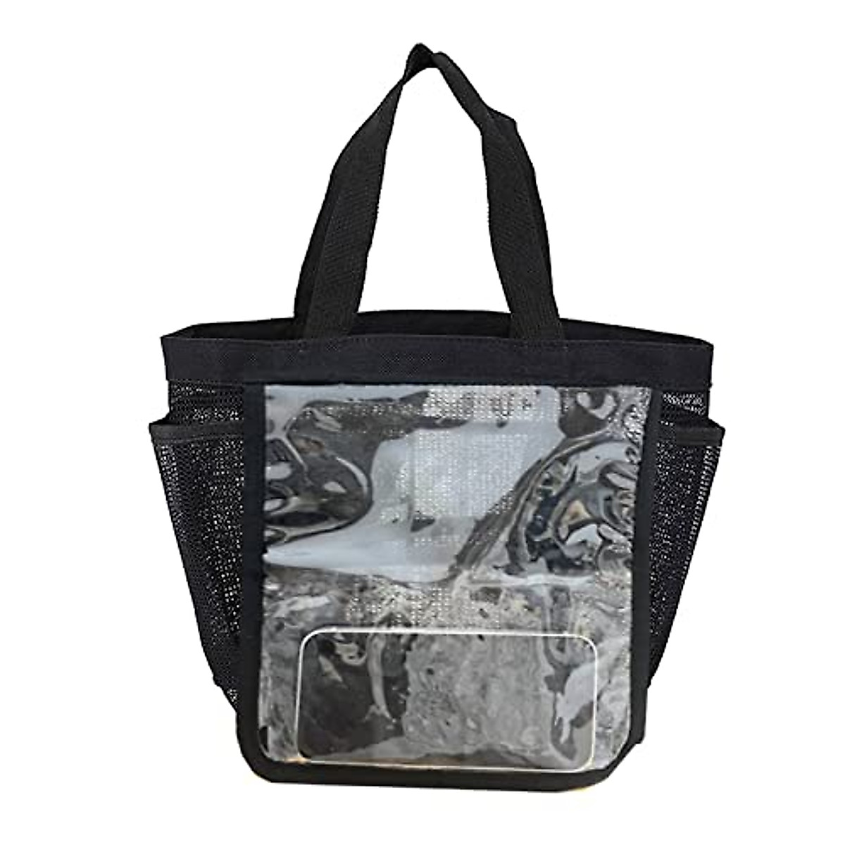 Portable Mesh Shower Caddy with Waterproof Bag , Quick Dry Hanging Toiletry Bag, 10 Storage Pocket Handle Bath Organizer for College Dorm Room Essentials, Gym, Bathroom, Mobile phone waterproof bag