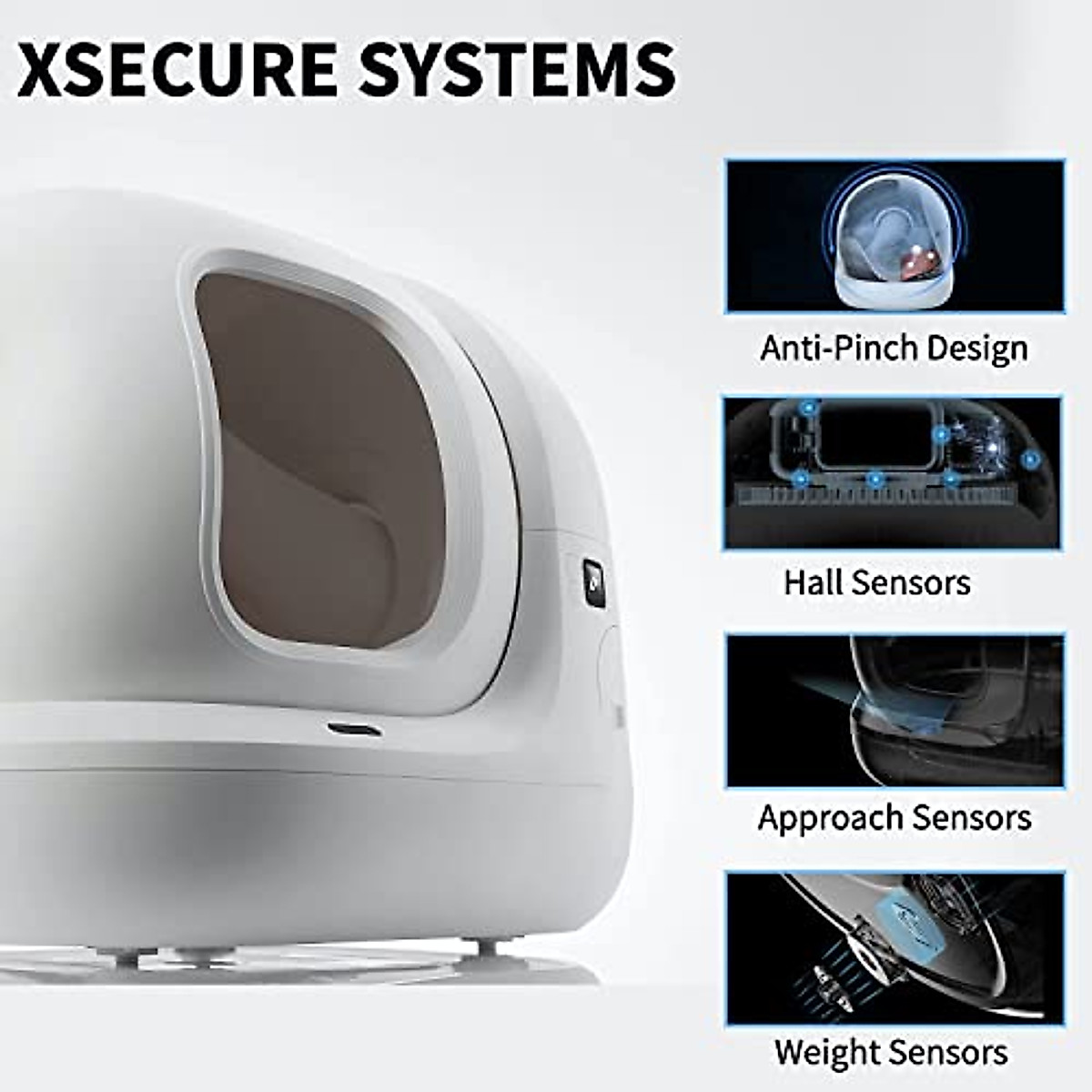 PETKIT PuraMax Self Cleaning Cat Litter Box with N50 Odor Eliminator,The New Version Automatic Cat Litter Box for Multiple Cats, Large Space/xSecure/APP Control