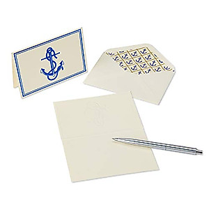 Papyrus Blank Cards with Envelopes, Nautical Anchor (16-Count)