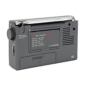 C. Crane CC Skywave SSB AM, FM, Shortwave, NOAA Weather + Alert, Scannable VHF Aviation Band and Single Side Bands Small Battery Operated Portable Travel Radio and AC Adapter
