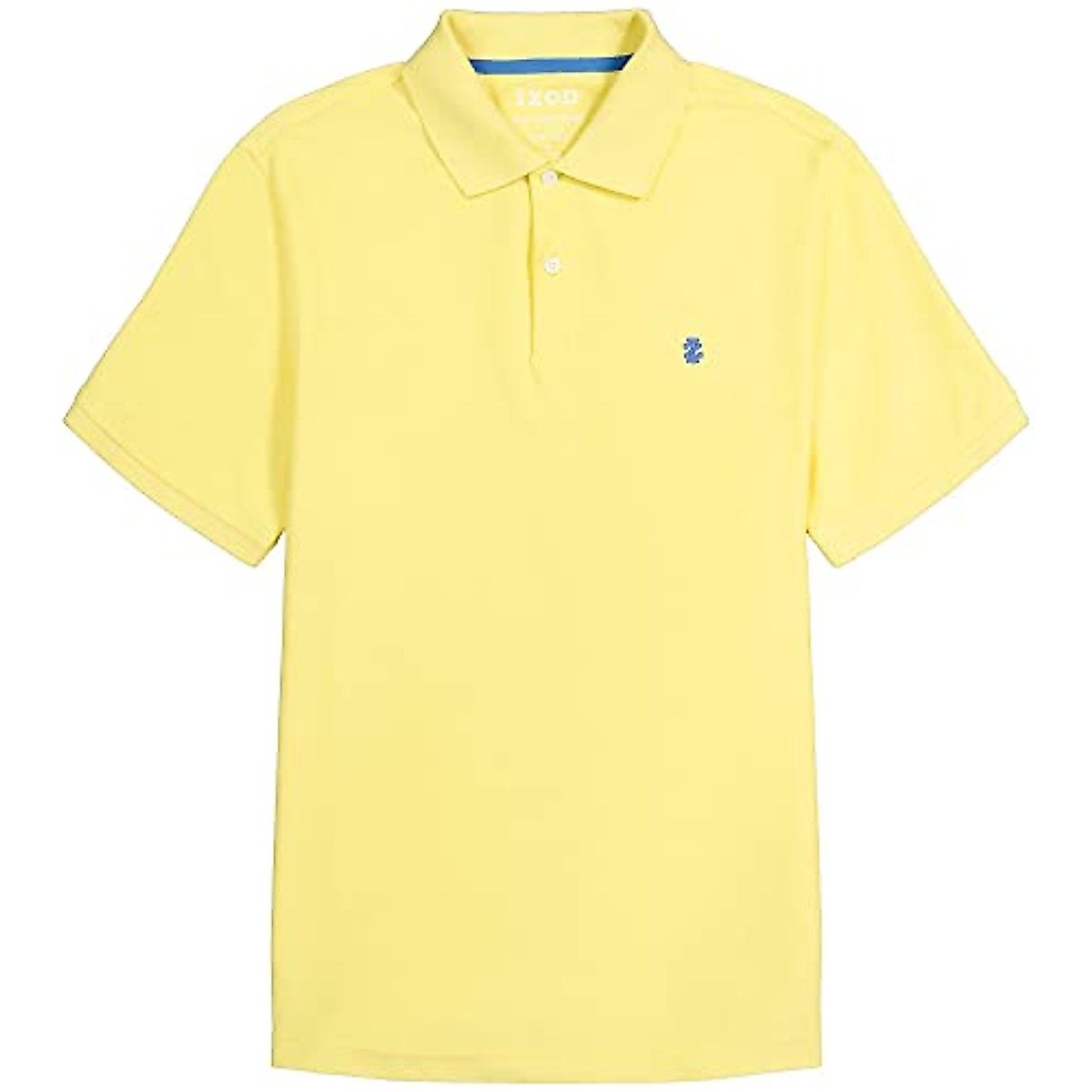 IZOD Mens Solid Advantage Performance Polo Shirt Large Yellow