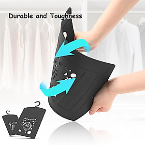 BoxLegend Shirt Folding Board Durable Shirt Folder Easy Folding Clothes Folder for Adult and Kids Handle As Hook for Hanging Black
