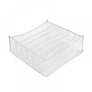 JEK Underwear Drawer Organizer, 3 Sets Closet Storage Boxes Dresser Drawer Organizers for Underwear, Socks, Clothes, Stockings, Scarves, Ties and Bras