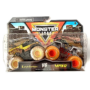 MonsterJam Earth Shaker vs Max-D, 2022 Double Pack (1:64 Scale)