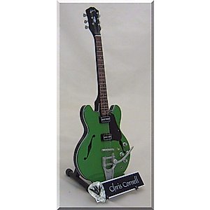 CHRIS CORNELL Miniature Guitar w/Guitar Pick
