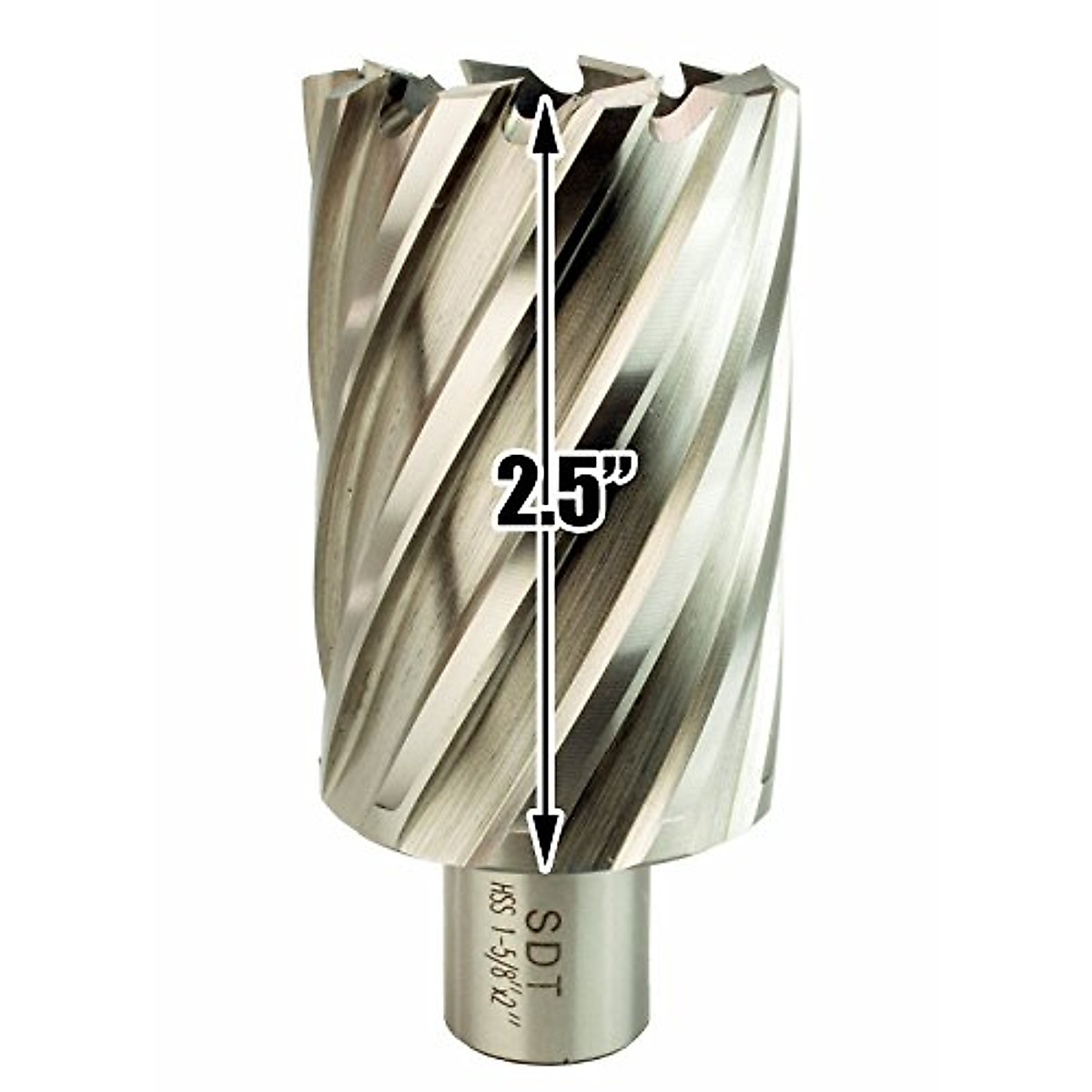 Steel Dragon Tools 1-5/8" x 2" High Speed Steel Annular Cutter with 3/4" Weldon Shank