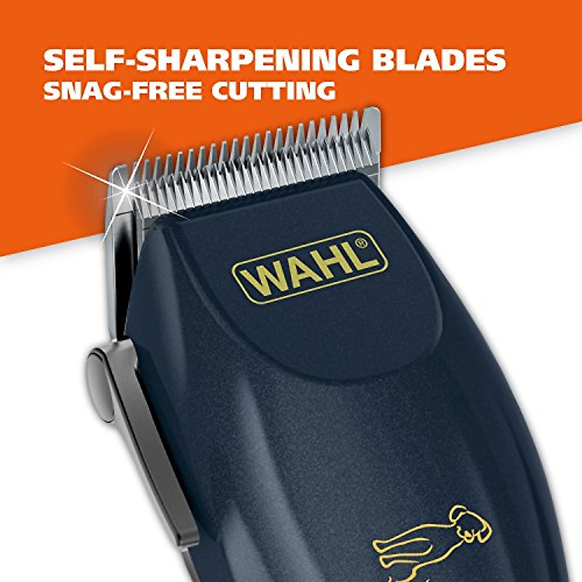 Wahl Deluxe Pro Series Cordless Lithium Ion Clipper Kit for Dog Grooming at Home with Heavy Duty Motor, Self-Sharpening Blades, and 2 Hour Run Time – Model 9591-2100