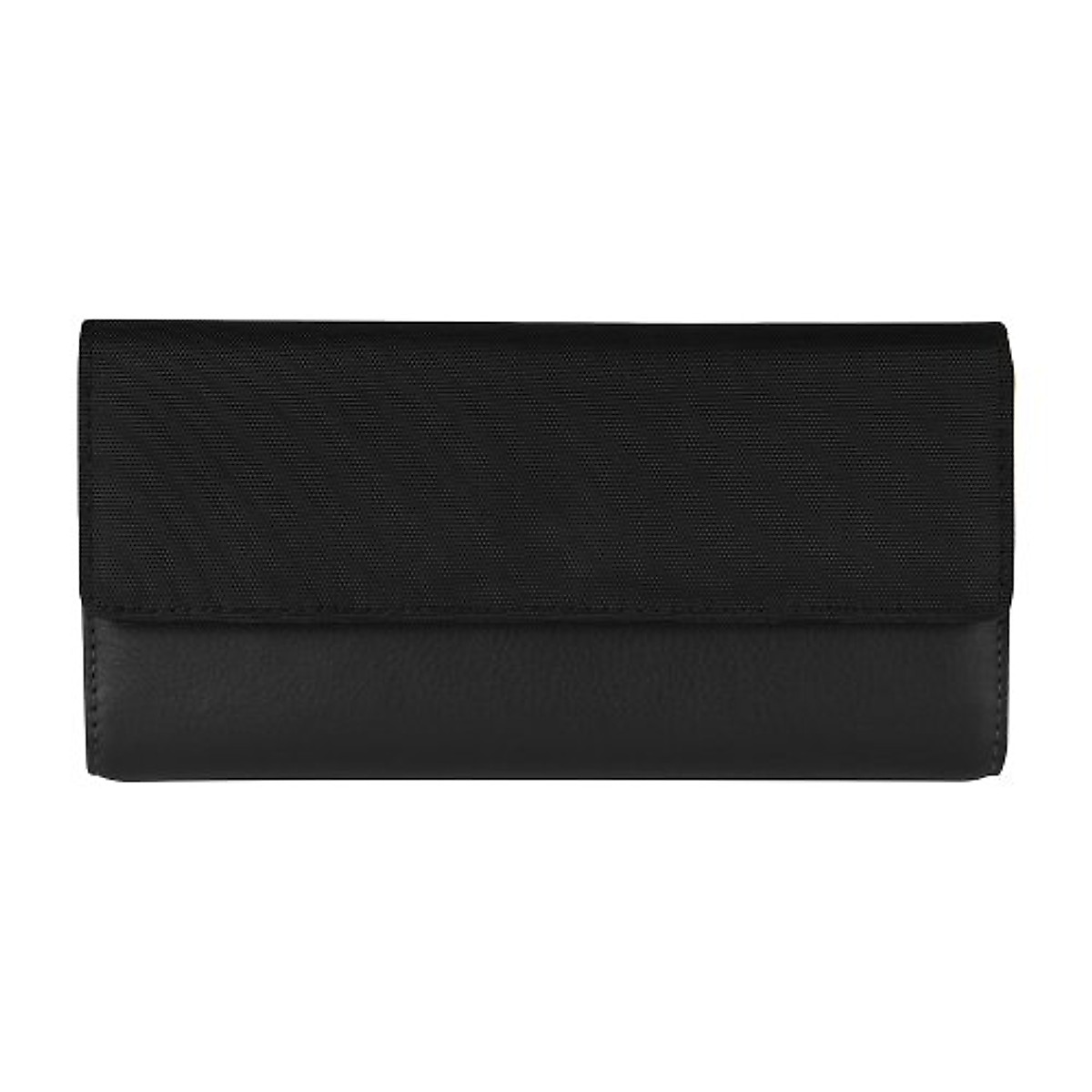 Travelon Safe Id Accent Flap Clutch Wallet, Black, One Size
