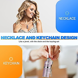 64GB Thumb Drive Necklace USB 3.0 Flash Drive Pink Crystal Jump Drive, Bling Diamond Zip Drive 64 GB Jewelry Pen Drive Creastive Memory Stick, Cute Data Storage Gift by Kepmem