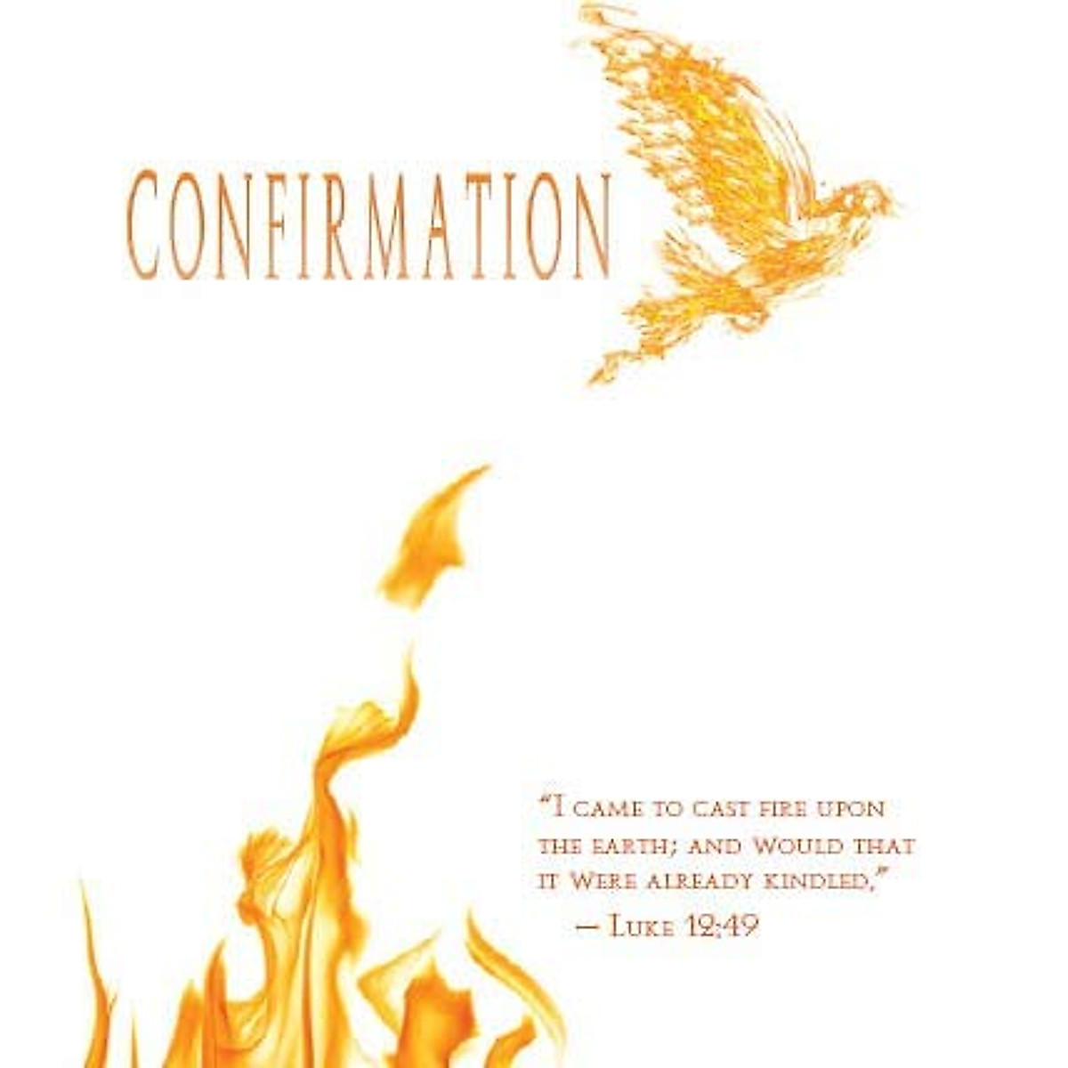 Dove of Fire Confirmation Card