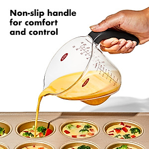 OXO Good Grips 3-Piece Angled Measuring Cup Set, Black