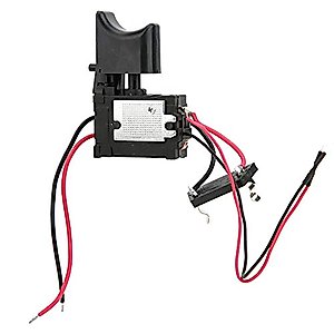 24V Cordless Drill Switch Drill Speed Control with Reverse for Lithium Battery Drill Trigger Switch with Small light