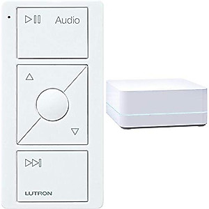 LUTRON Caseta Wireless Smart Bridge + Audio Pico Remote, Sonos Endorsed Integration, White