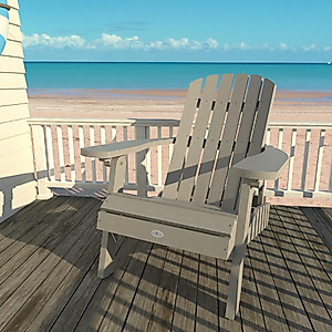 Bahia Verde Cape Folding and Reclining Adirondack Chair, Standard, Cove Gray
