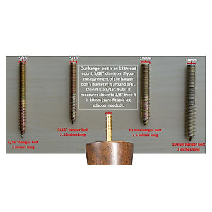 BingLTD - 3" Mahogany Hardwood Sofa Leg - Set of 4 (BF5153-157)