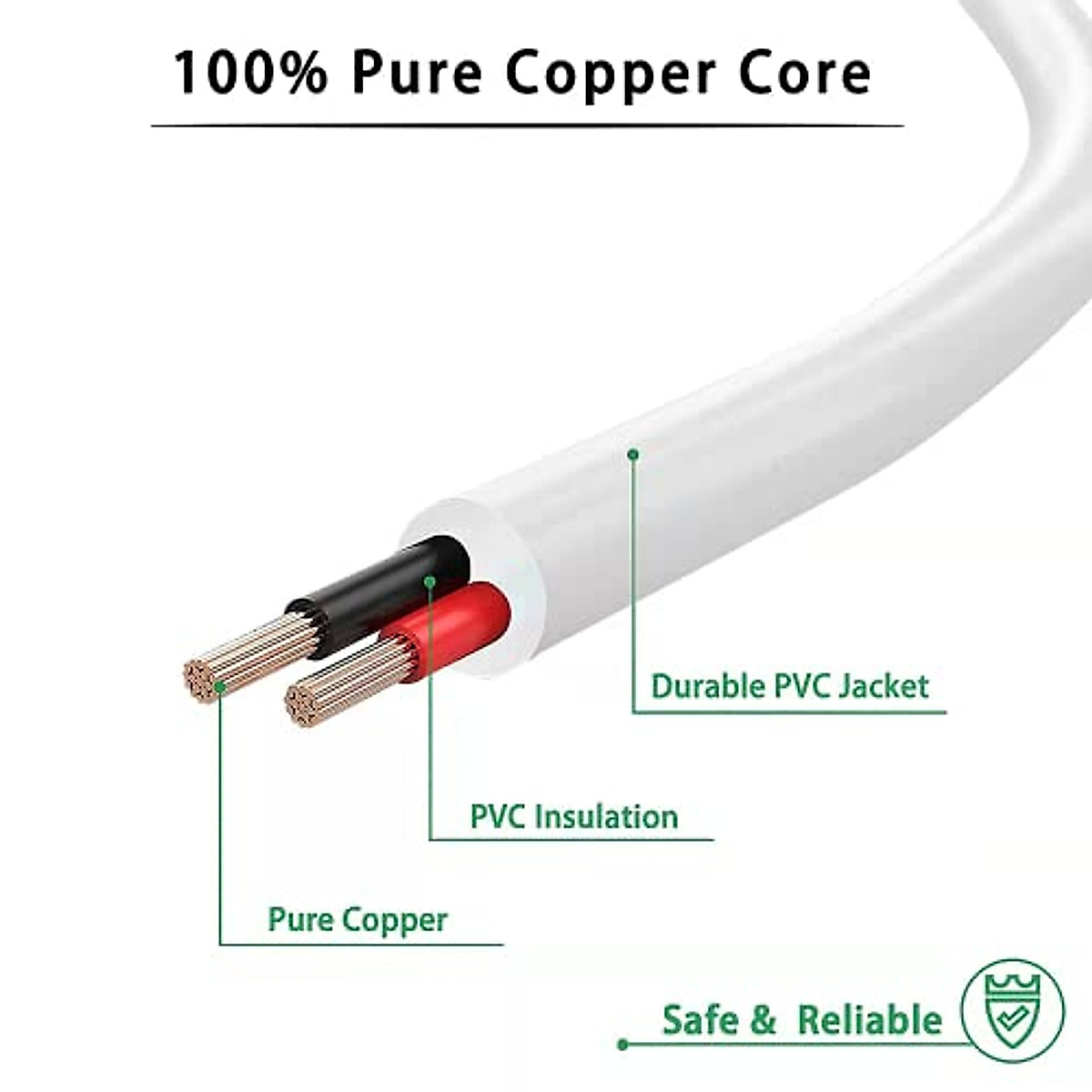 AREYTECO Rose Charger, Standing Magnetic Charging Stations, Durable Magnetic Rose Adapter Fast Charging Cord 2.5 FT, Endpoint Center Spacing 0.47 Inch/12mm, Replacement Charging Cord - White
