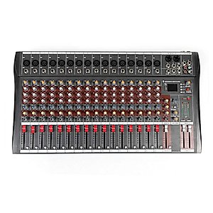 TFCFL 16 Channel Audio Mixer Professional Usb Audio Interface Sound Board Console Desk System Interface Digital USB Computer Phantom Power Stereo DJ Studio Metal+plastic Black