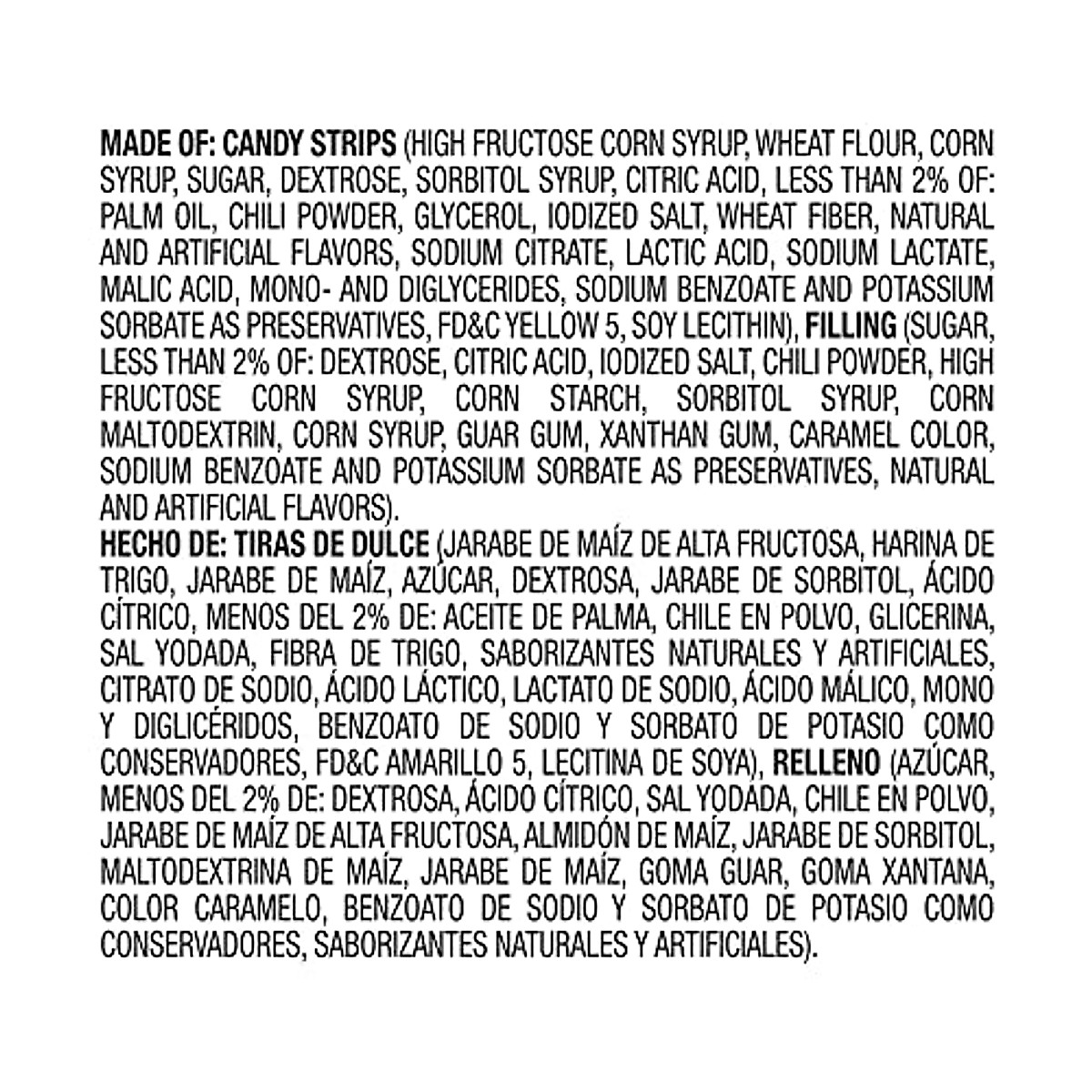 Lucas Skwinkles Pineapple - Tamarind Filled Flavored Sweet & Sour Candy Strips, 0.92oz - 12 Pieces for Treats, Fruit, Parties, Piñatas