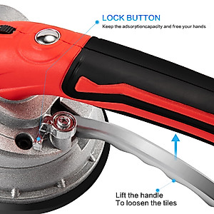 Tile Vibration Machine Tool - Upgraded and Enlarged Tile Suction Cup,6 Speed Adjustable Auto Leveling Handheld Tile Laying Machine,21V 18000mAh 18000r/min