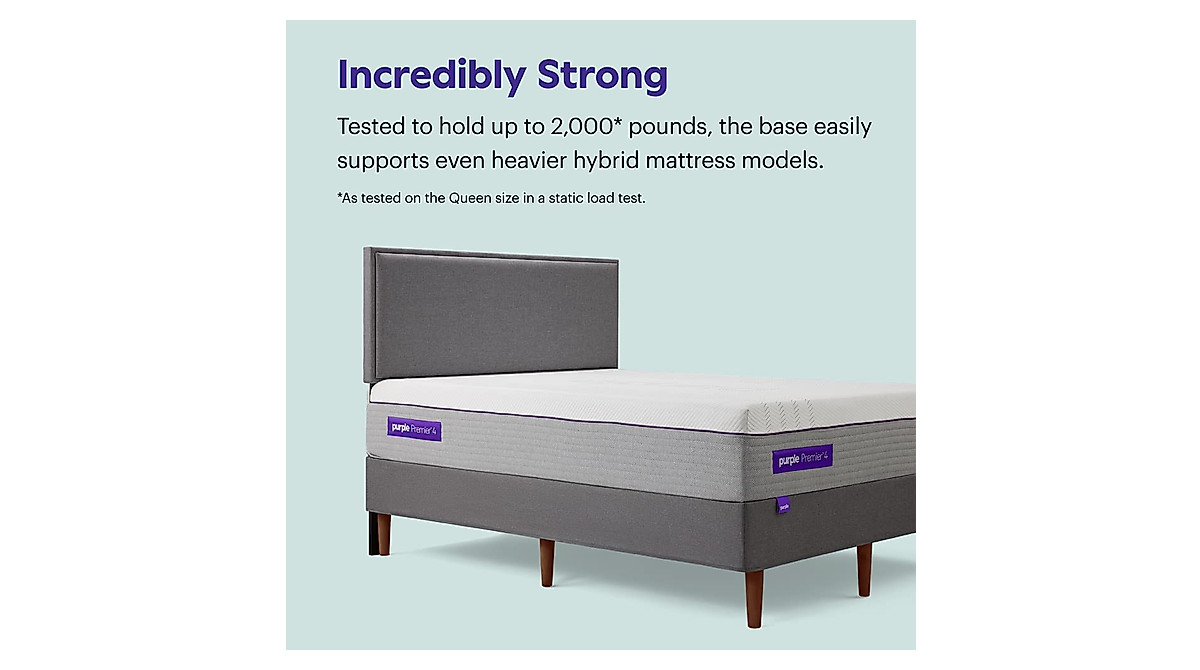 Purple Bed Frame – Charcoal, Cal King, Durable Platform, Easy Assembly ...