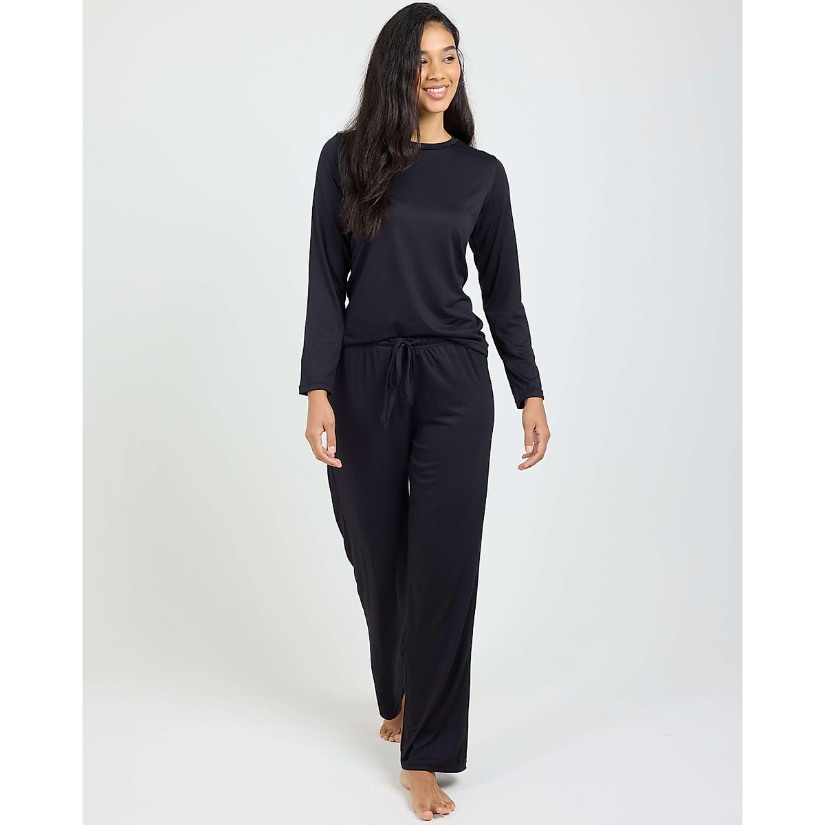 2 Pack: Long Sleeve Pajamas For Women Sets Womens Pajama Sets Two Piece Pj Summer Pijamas De Mujer Cotton Pjs Pants Loungewear Sleepwear Matching Ladies Bottoms Comfy Soft Pyjamas Teen Lightweight