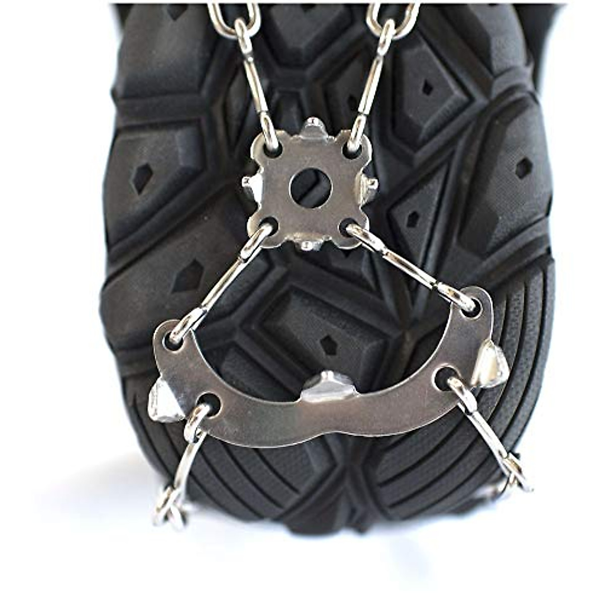 Hillsound FreeSteps6 Crampon, Ice Cleat All-Purpose Traction System for Packed Snow & Ice Conditions, Black, X-Large