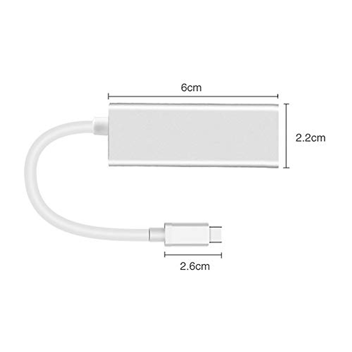 XUNMAIFHB Portable Docking Station, Type-C to RJ45 Gigabit LAN Notebook Desktop Universal USB Cable Adapter Fast Transmission