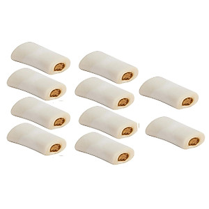 MPP Stuffed Cheese Shin Bones 4 Inch Refillable Nutritious Dog Dental Care Chews (10 Bones)